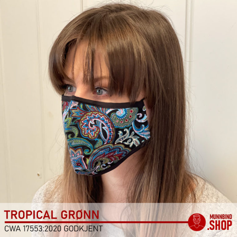 Vaskbart munnbind – Tropical – Munnbind Shop